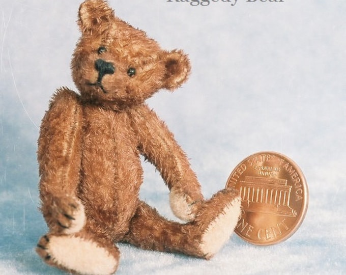 Raggedy Bear Miniature Teddy Bear Kit Pattern DIY by Emily Farmer - Etsy