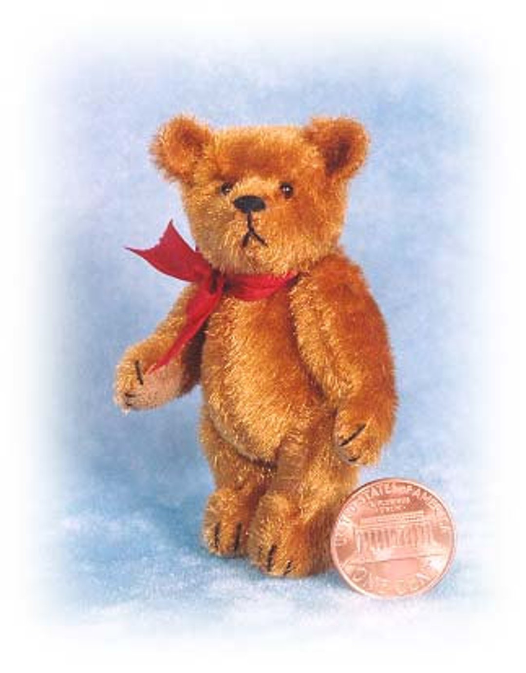 PDF Pattern & Instructions Big Fatso Miniature Teddy Bear DIY 2 5/8 ...
