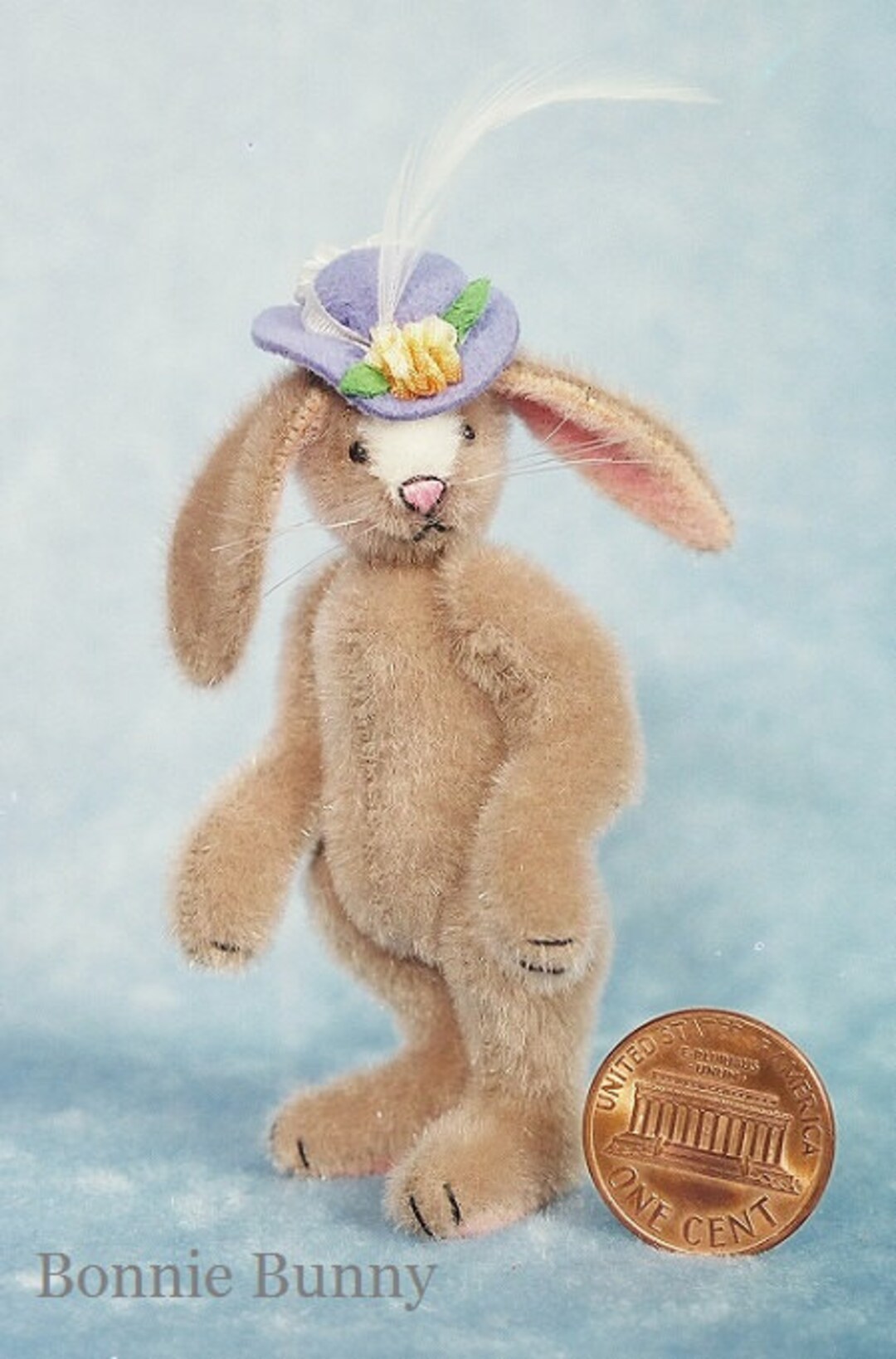 Bonnie Bunny - Miniature Bunny Kit - Pattern - DIY - by Emily Farmer - Etsy
