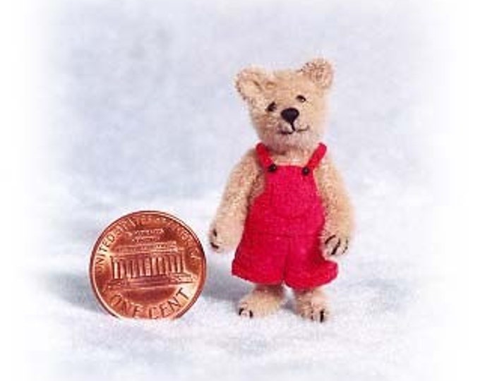 Buster Bear Miniature Teddy Bear Kit Pattern by Emily Farmer - Etsy