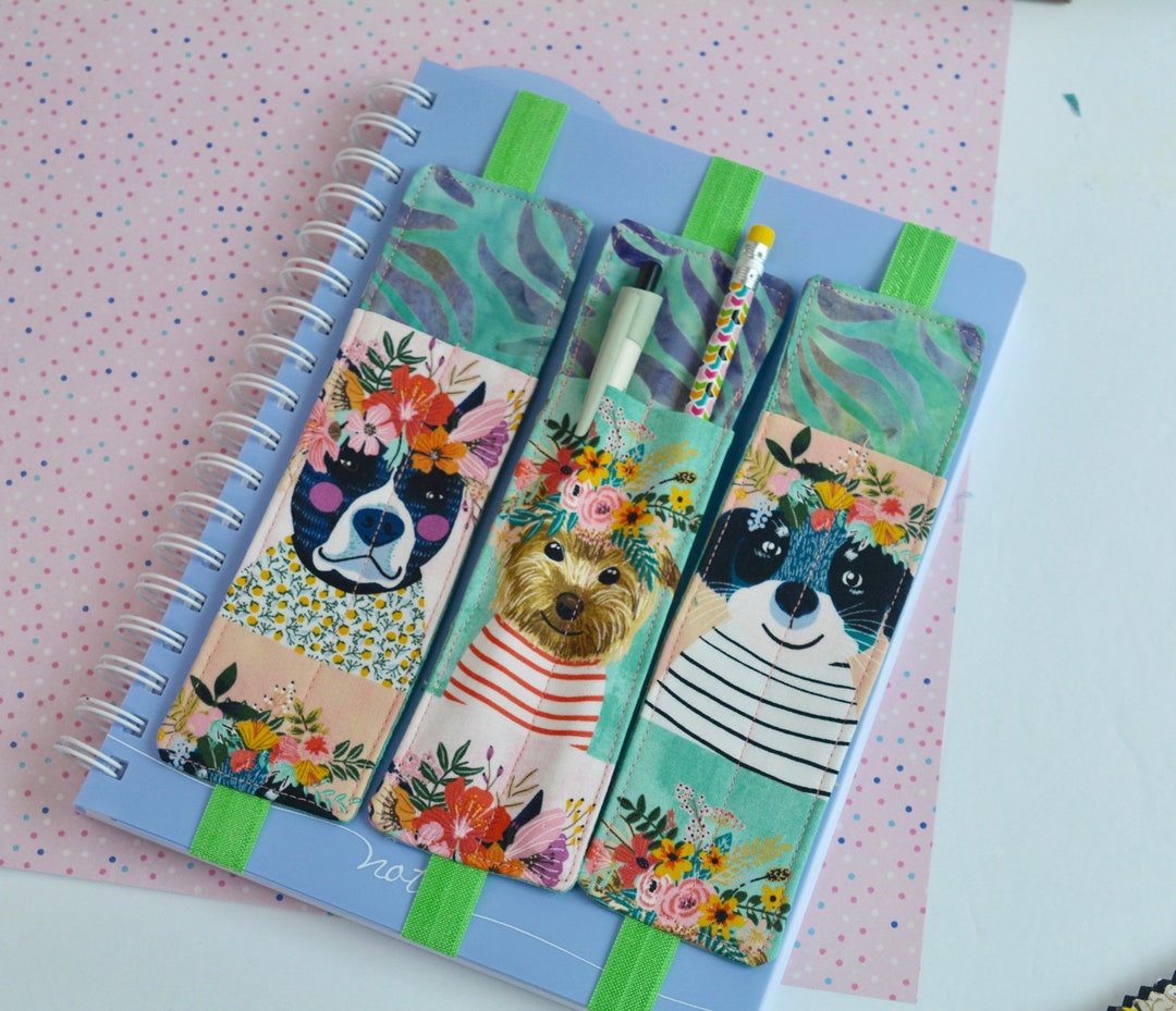PEN HOLDER Bookmark, Rifle Paper Fabric Journal Pen/pencil Holder ...