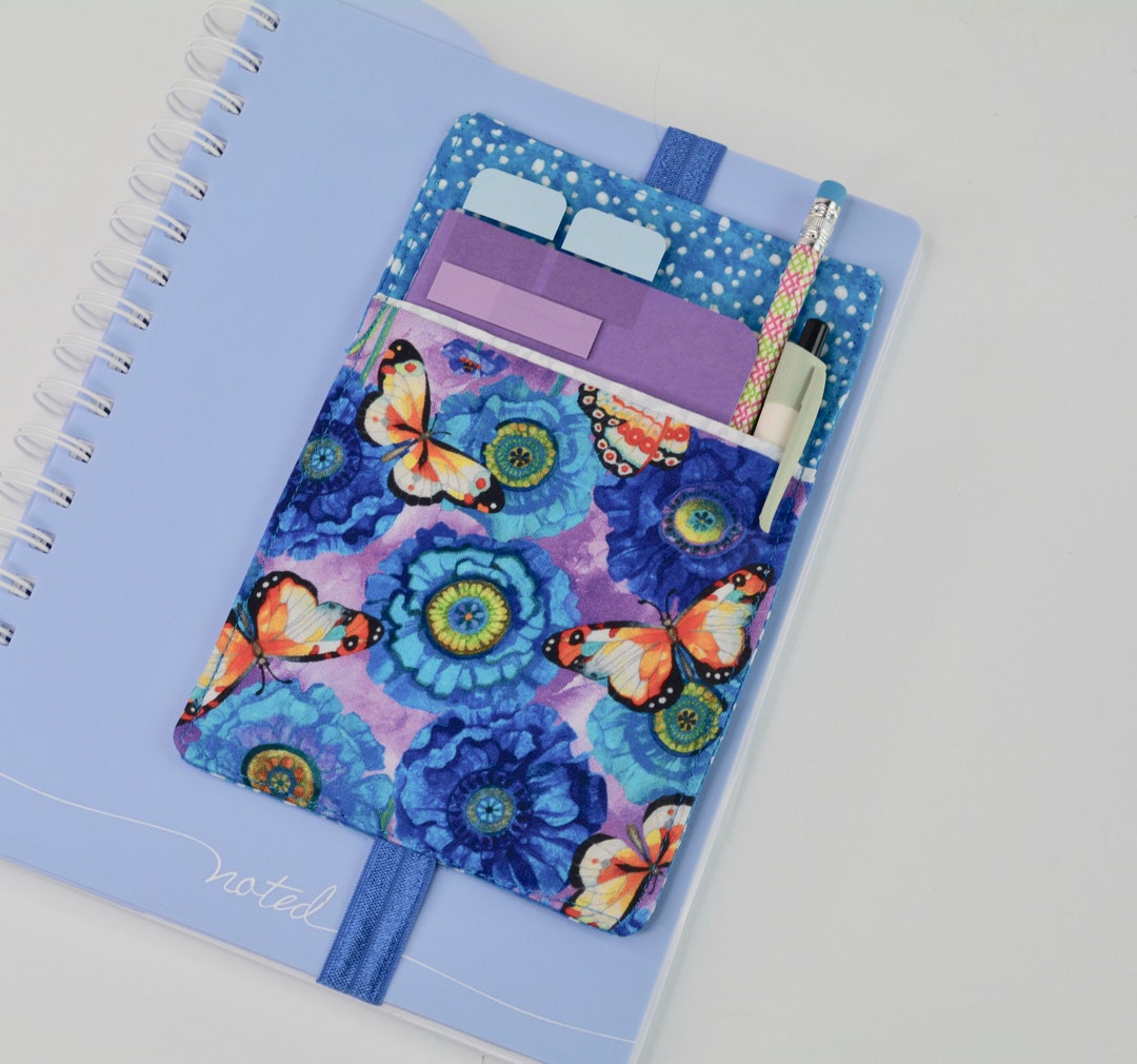 Pen Holder BOOKMARK With Notepad and Tabs, Journal Pen and Tabs Sleeve ...