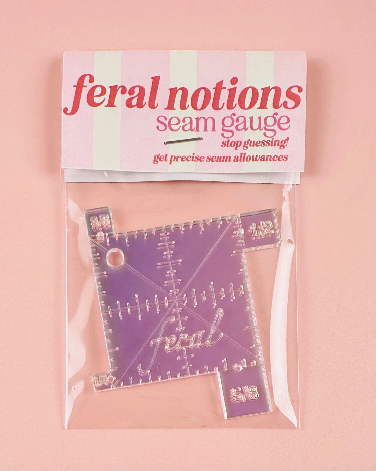 Seam Gauge | Iridescent | Quilting Ruler | Sewing Notions - Etsy