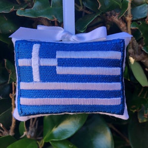 Greece Greek Flag Christmas Ornament Gift Travel Souvenir Stocking ...