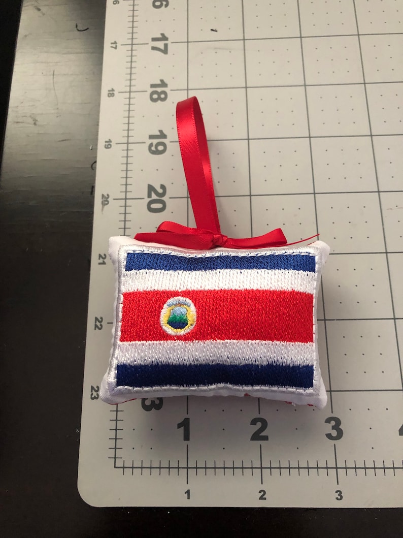 Costa Rica Costa Rican Flag Christmas Ornament Gift Topper | Etsy