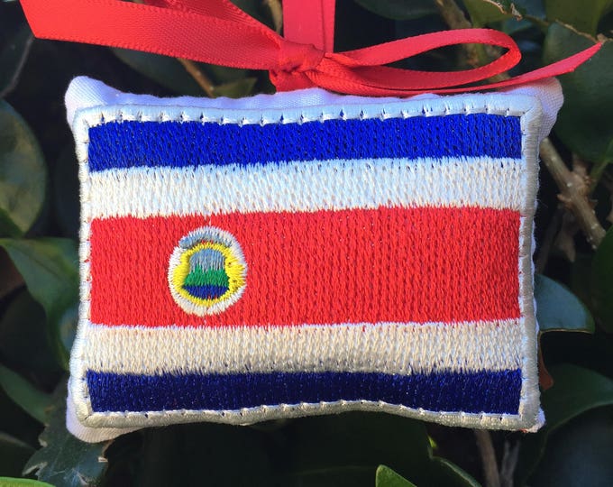 Costa Rica Costa Rican Flag Christmas Ornament Gift Topper - Etsy