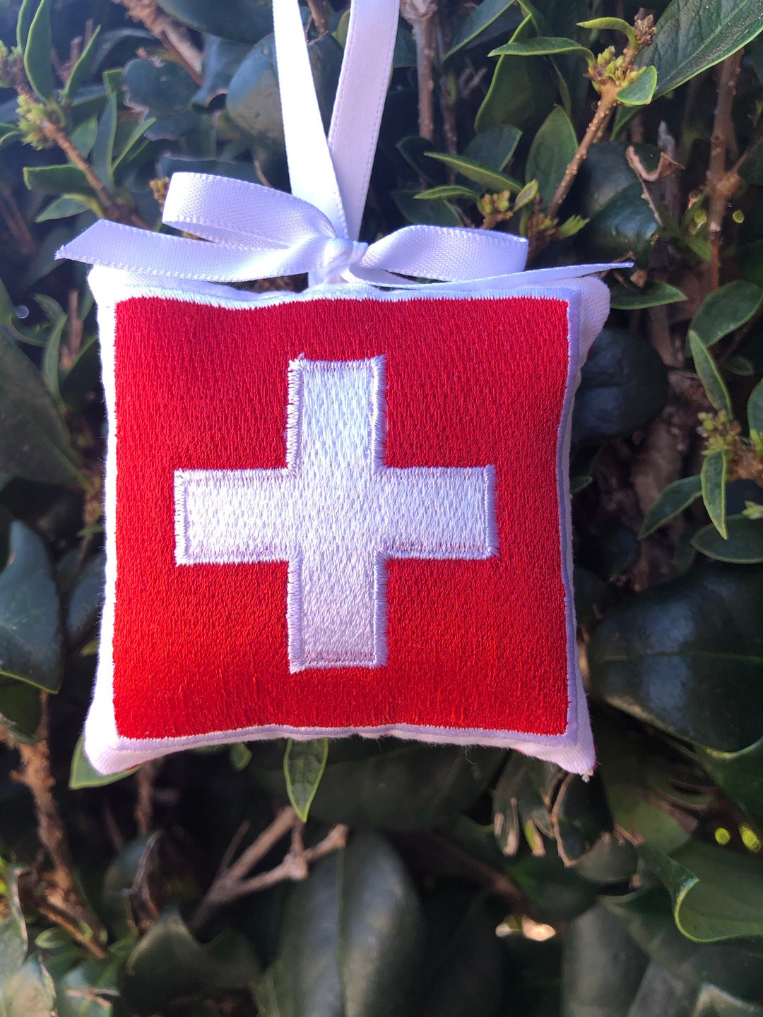 Switzerland Swiss Flag Christmas Ornament Gift Travel Souvenir Stocking ...