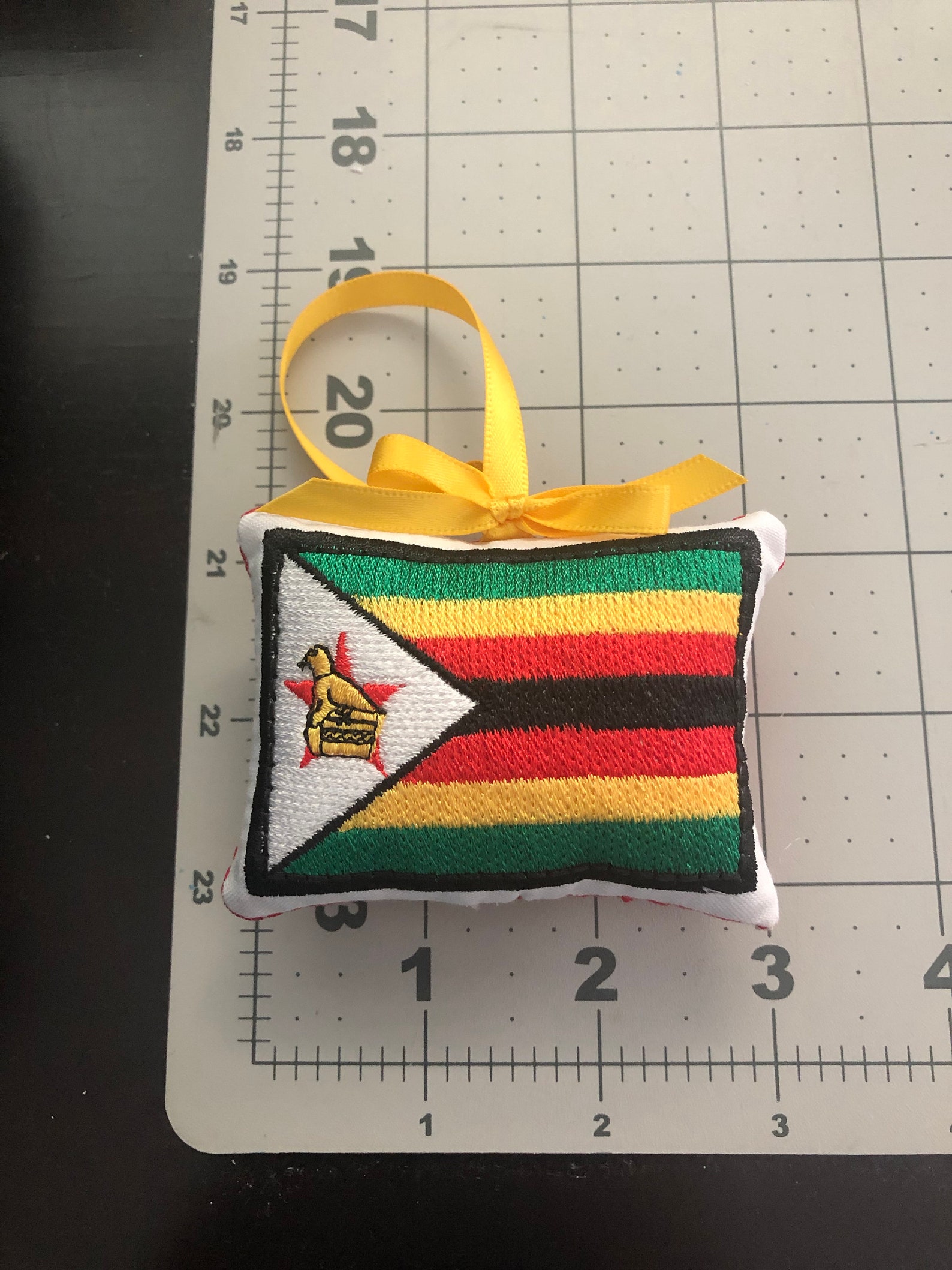 Zimbabwe Flag Christmas Ornament Gift Topper Stocking Stuffer Xmas Tree ...