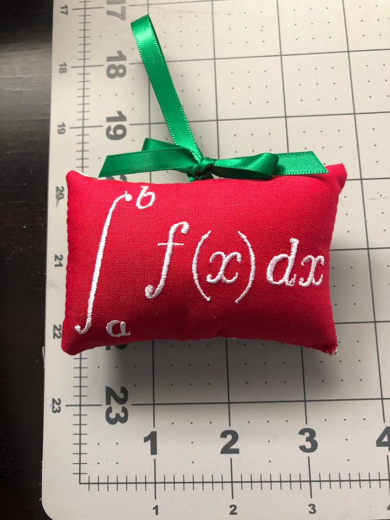 Definite Integral Calculus Christmas Ornament Gift Topper - Etsy