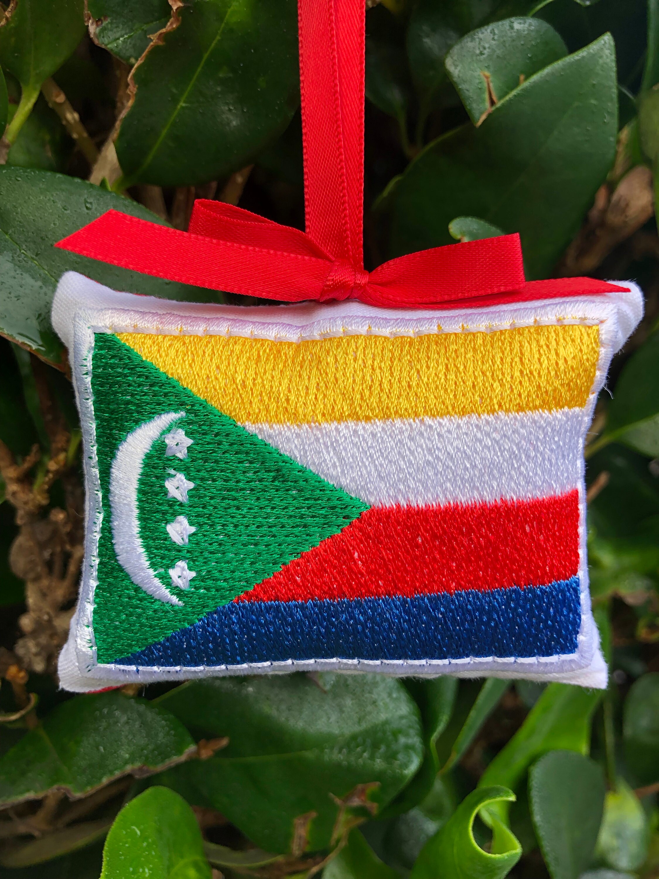 Comoros Comorian Flag Christmas Ornament Gift Travel Souvenir Stocking ...