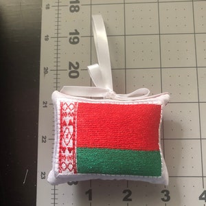 Belarus Belarusian Flag Christmas Ornament Gift Topper Stocking Stuffer ...
