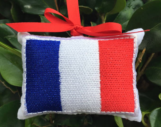 France French Flag Christmas Ornament Gift Topper Stocking Stuffer Xmas ...