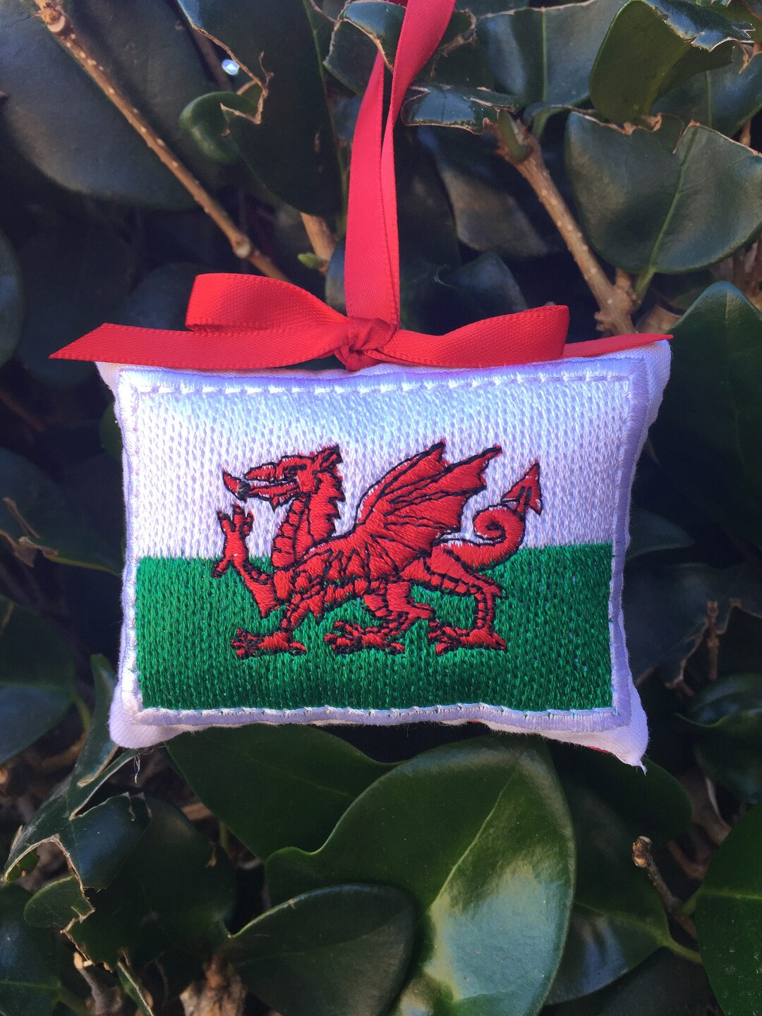 Wales Welsh Flag Christmas Ornament Gift Topper Stocking Stuffer Xmas ...