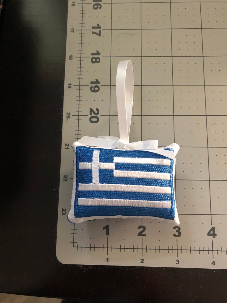 Greece Greek Flag Christmas Ornament Gift Travel Souvenir Stocking ...