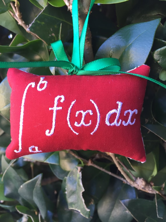 Definite Integral Calculus Christmas Ornament Gift topper | Etsy
