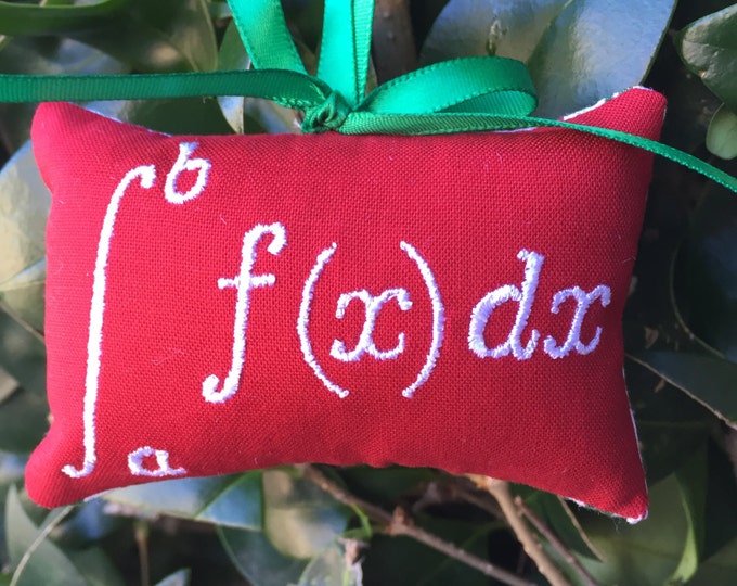 Definite Integral Calculus Christmas Ornament Gift Topper - Etsy