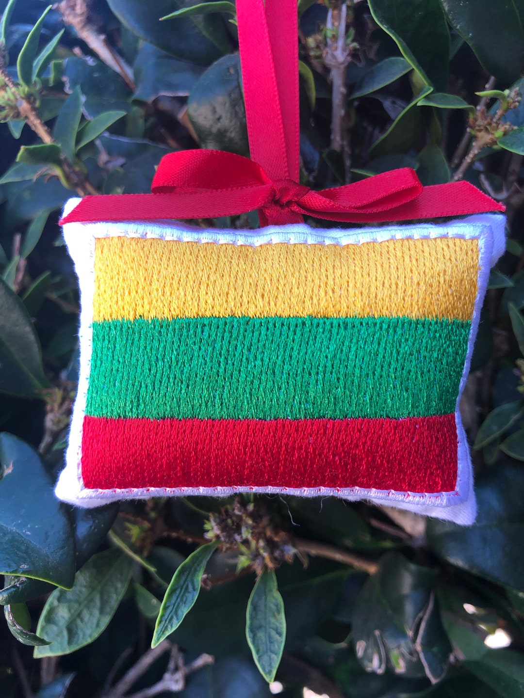 Lithuania Lithuanian Flag Christmas Ornament Gift Topper Stocking ...