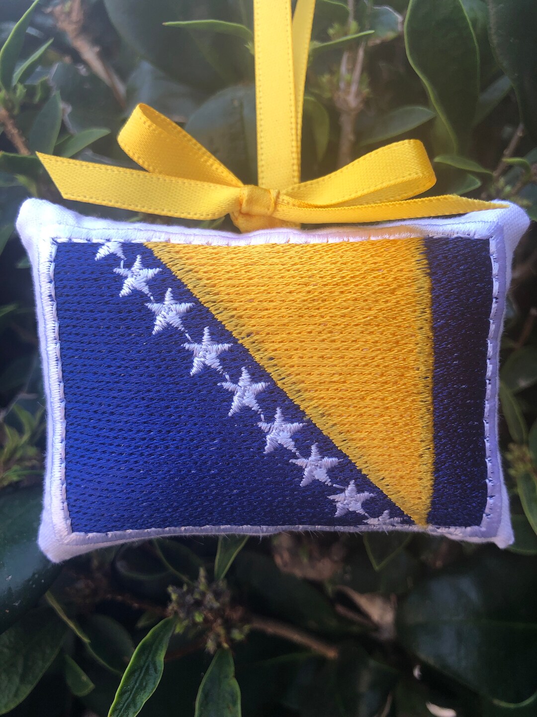 Bosnia and Herzegovina Bosnian Flag Christmas Ornament Travel Souvenir ...