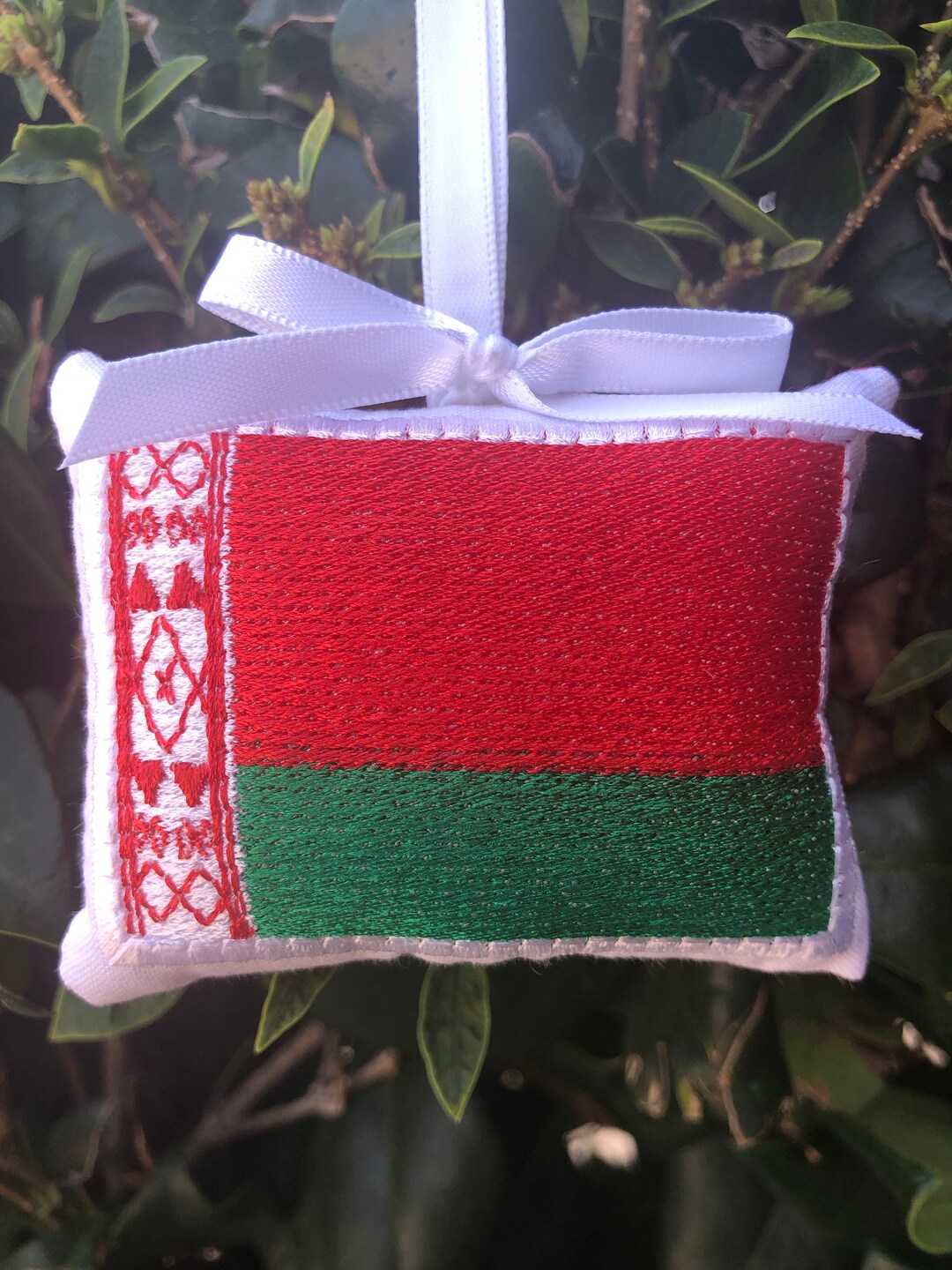 Belarus Belarusian Flag Christmas Ornament Gift Topper Stocking Stuffer ...