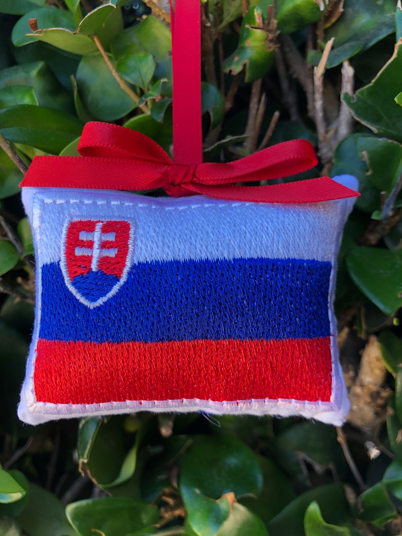 Slovakia Slovak Flag Christmas Ornament Gift Topper Stocking Stuffer ...
