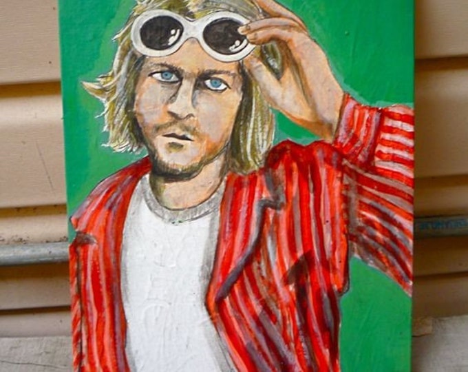 Kurt Cobain Original Painting by Jesse Mosher - Etsy