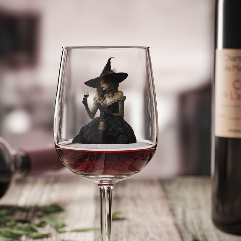 Halloween Wine Glass - Etsy