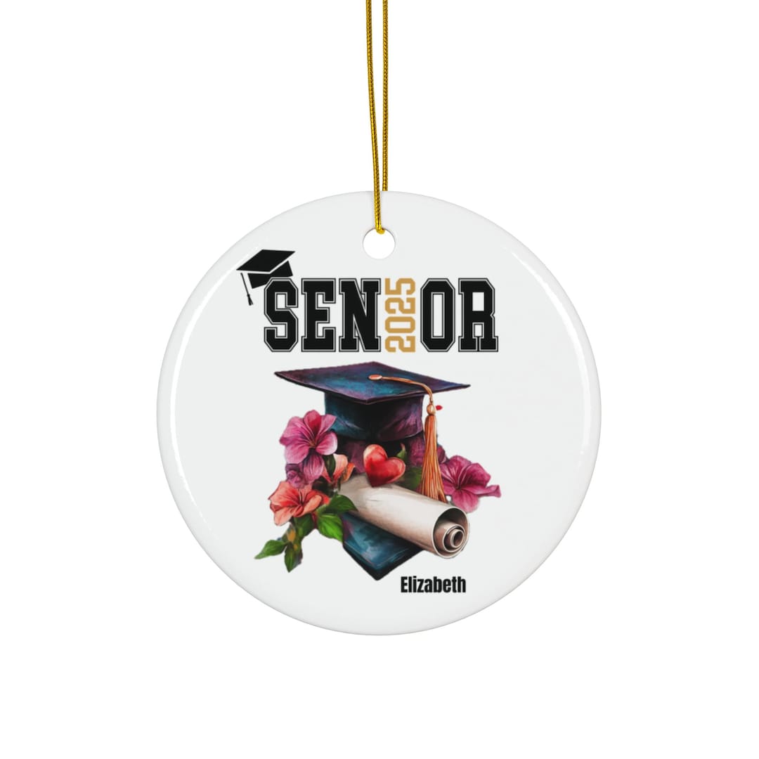 Personalized Senior Class of 2025 Ceramic Ornament,graduate Ornament ...