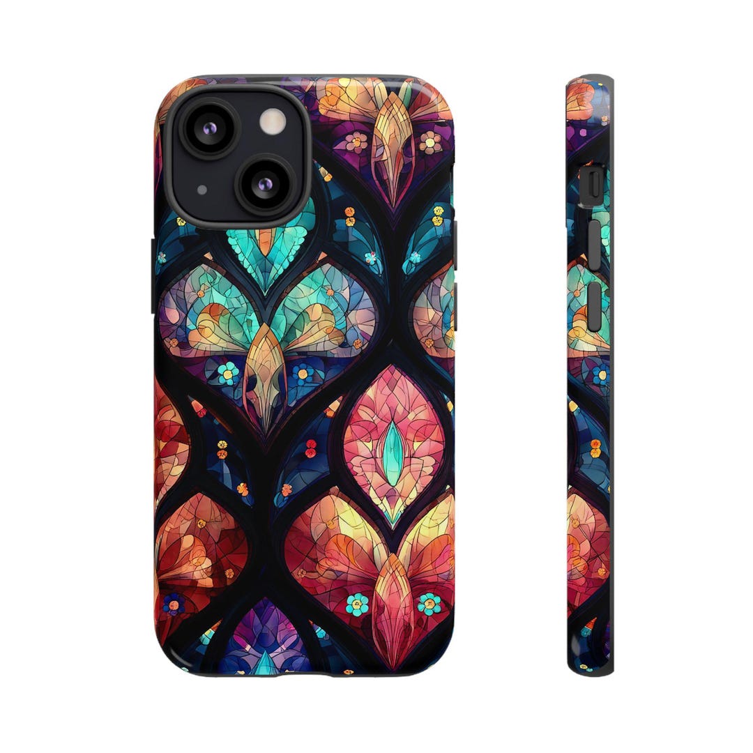 Colorful Stained Glass Look Phone Case, Tough Cases for Protection ...