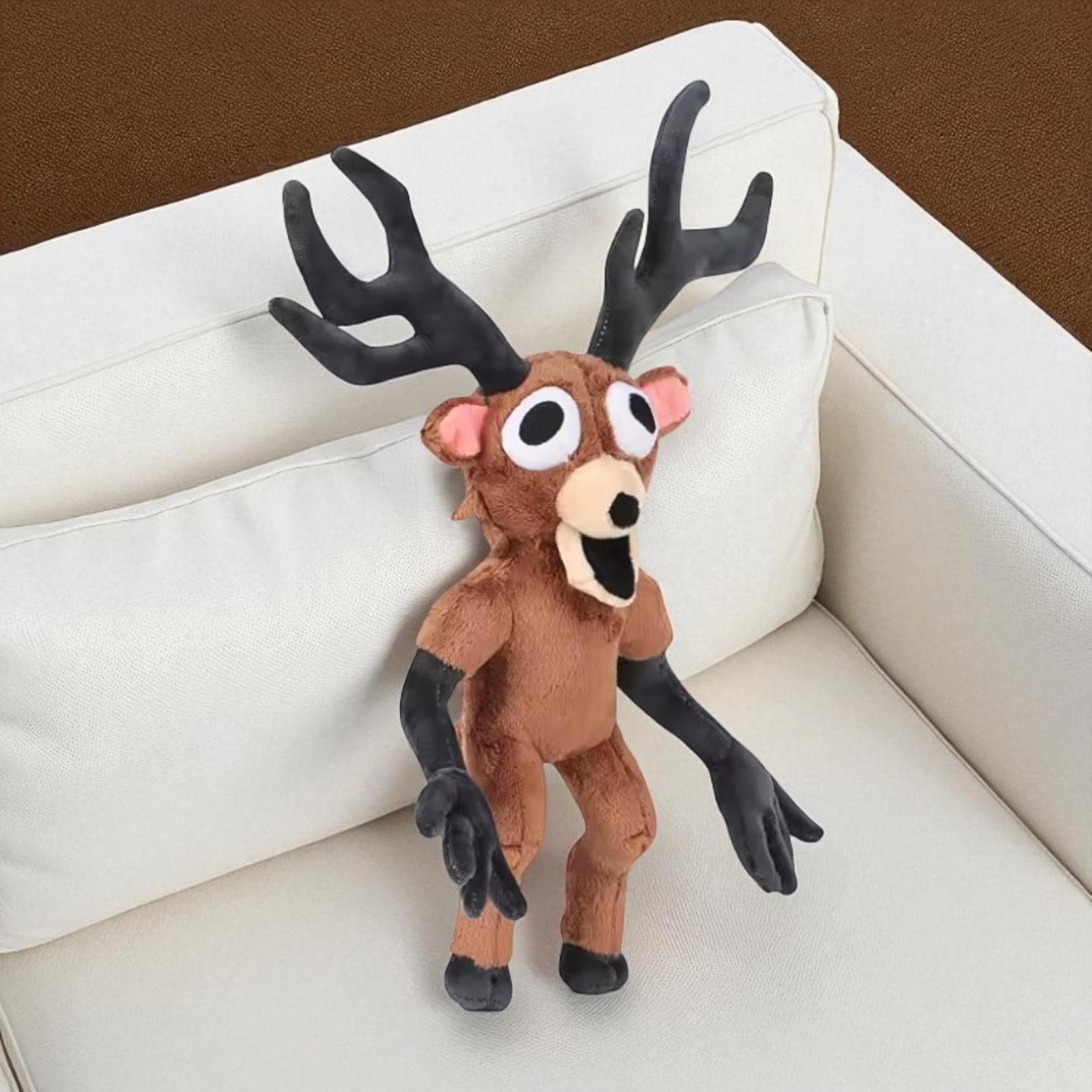 Creepy Deer Plush Toy, Horror Cartoon Plushie, Monster Soft Stuffed ...
