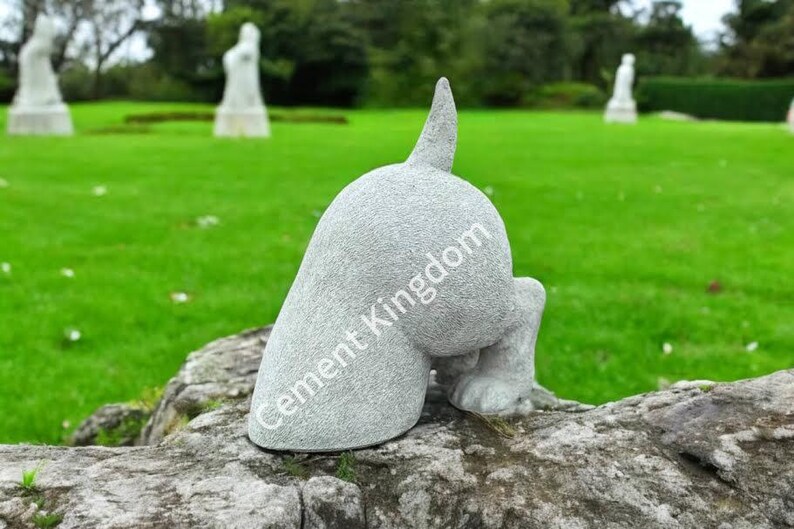 Digging Dog Statue, Concrete Dog Memorial, Stone Dog Figure, Puppy ...