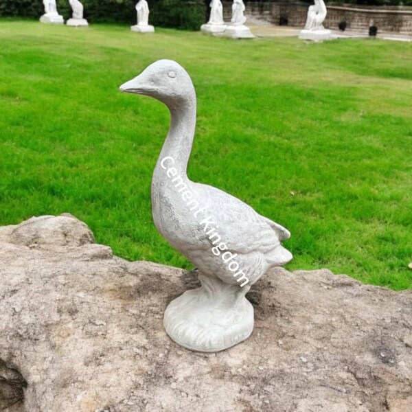 Concrete Goose Statue - Etsy