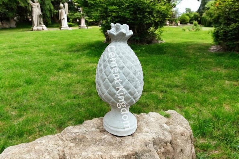 Pineapple Finial Statue, Massive Pineapple Figure, Concrete Finial ...