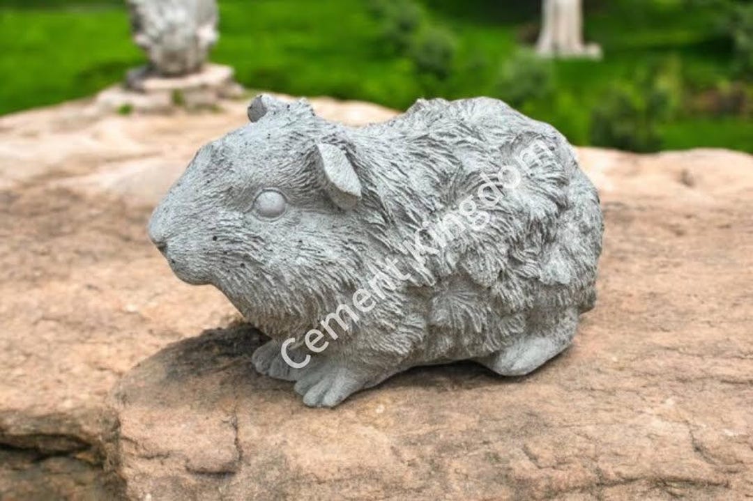 Realistic Guinea Pig Statue, Concrete Guinea Pig Figure, Stone Pet ...