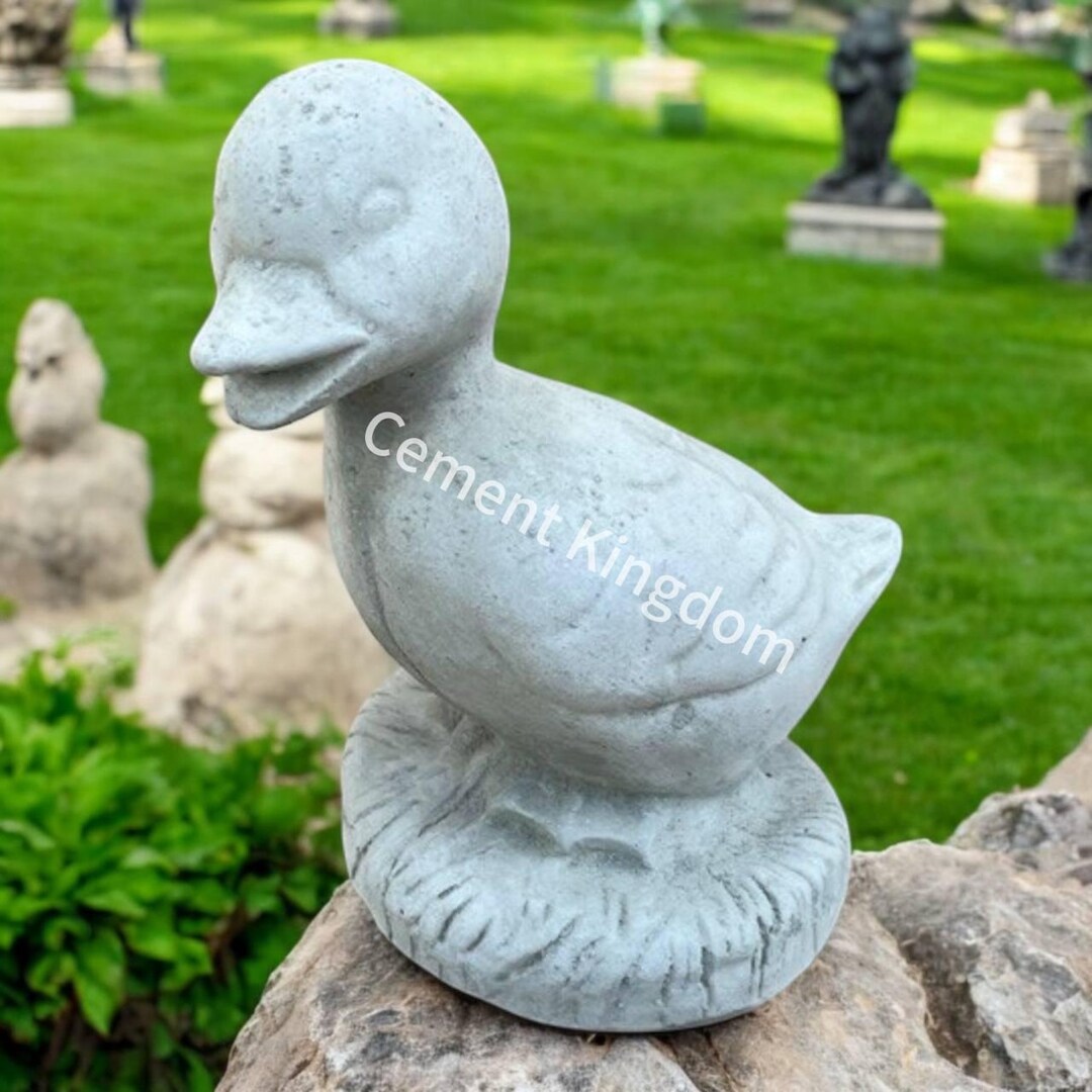 Standing Rubber Duck Figurine, Duckling on Base Figure, Farmhouse ...