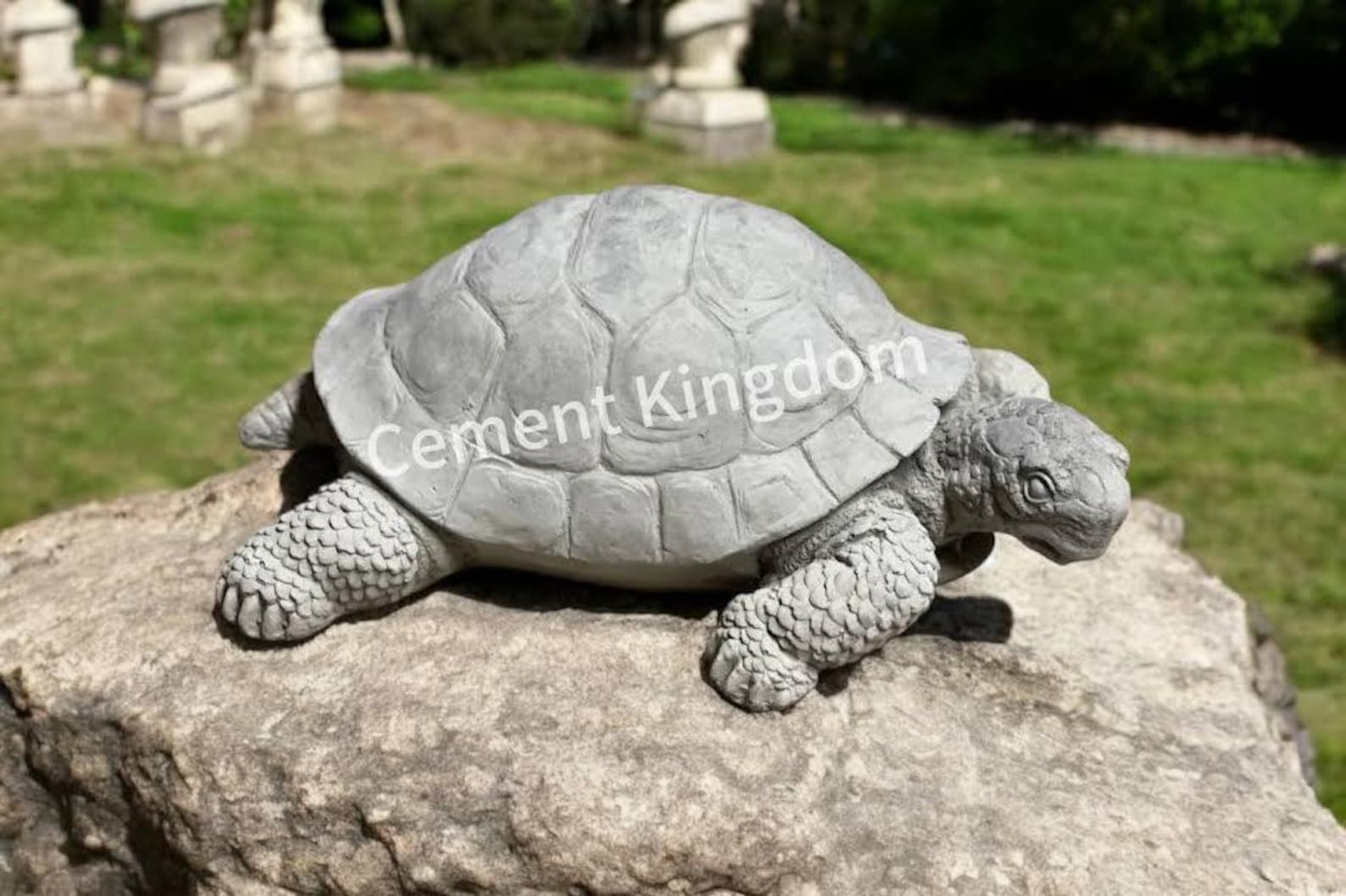 Large Turtle Statue, Concrete Turtle Sculpture, Ocean Animal Figurine ...