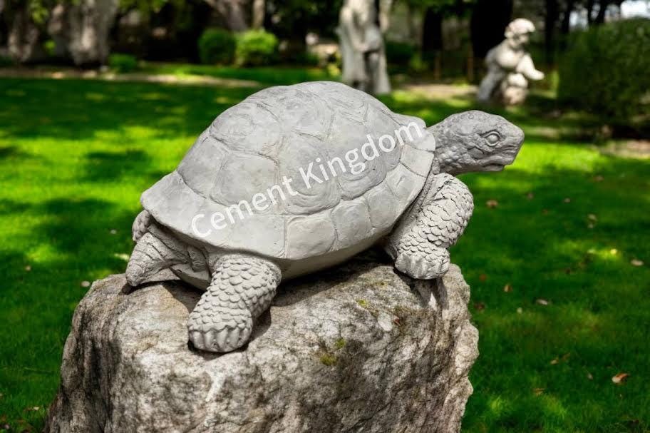Large Turtle Statue, Concrete Turtle Sculpture, Ocean Animal Figurine ...