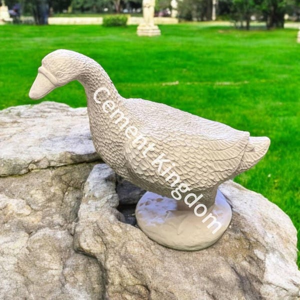 Concrete Goose Statue - Etsy
