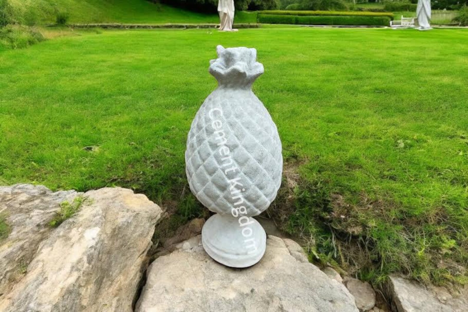 Pineapple Finial Statue, Massive Pineapple Figure, Concrete Finial ...