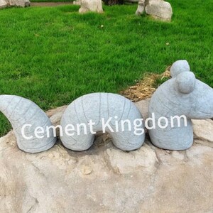 Concrete Worm Sculpture, Caterpillar Patio Ornament Decoration, Garden ...