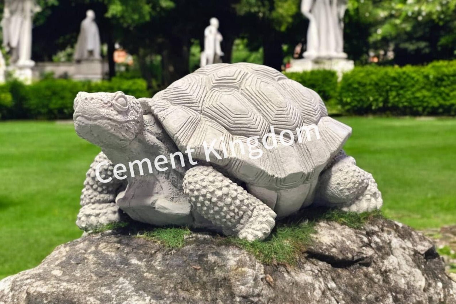 Concrete Outdoor Turtle Statue, Massive Detailed Turtle Statuary, Patio ...