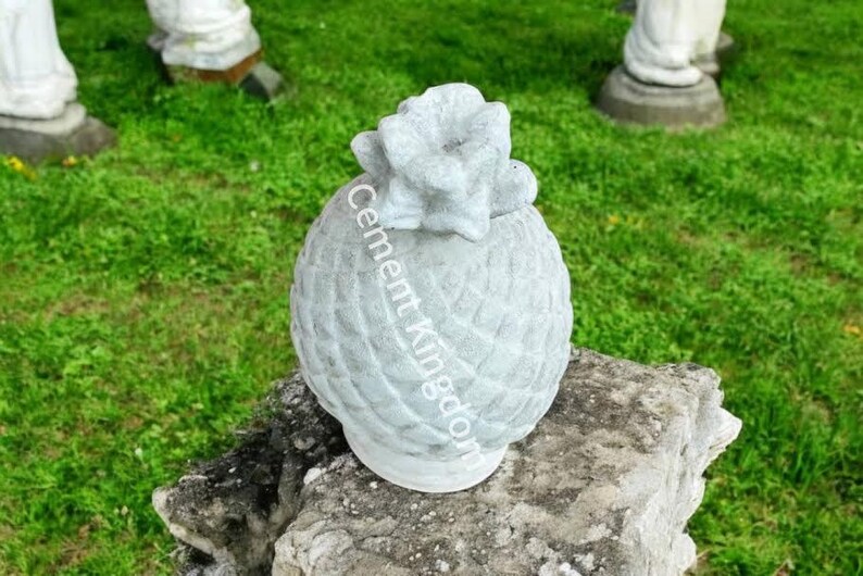 Pineapple Finial Statue, Massive Pineapple Figure, Concrete Finial ...