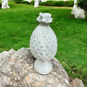 Pineapple Finial Statue, Massive Pineapple Figure, Concrete Finial Sculpture, Stone Pineapple ...