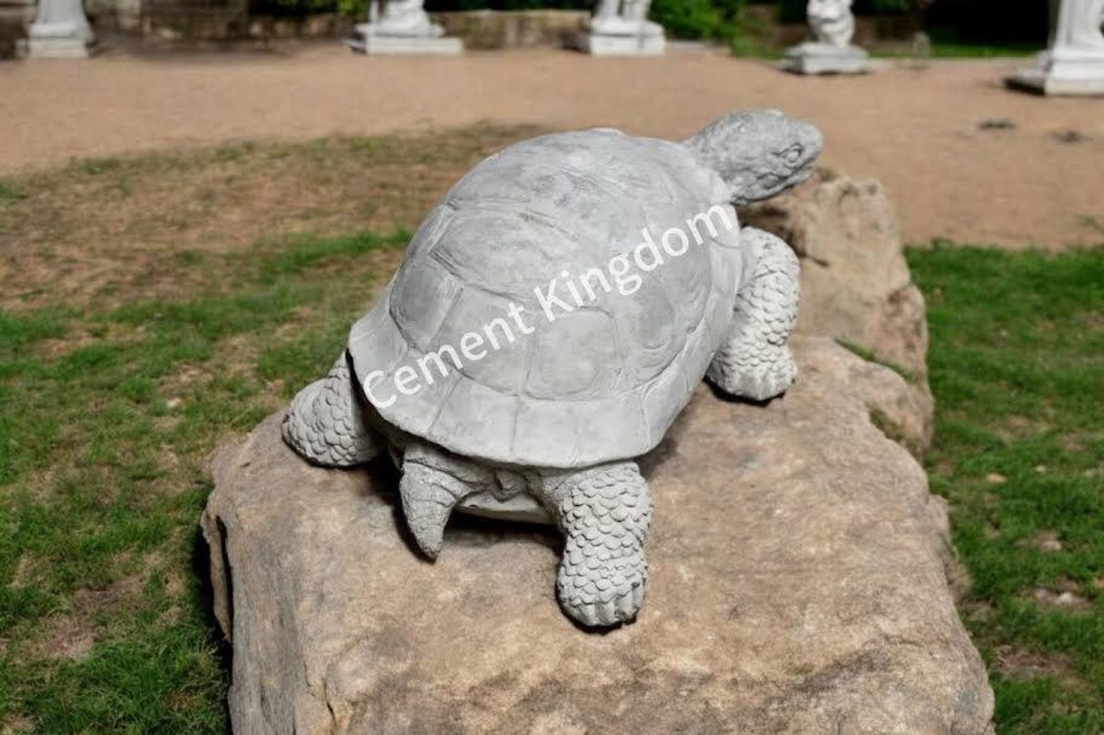 Large Turtle Statue, Concrete Turtle Sculpture, Ocean Animal Figurine ...