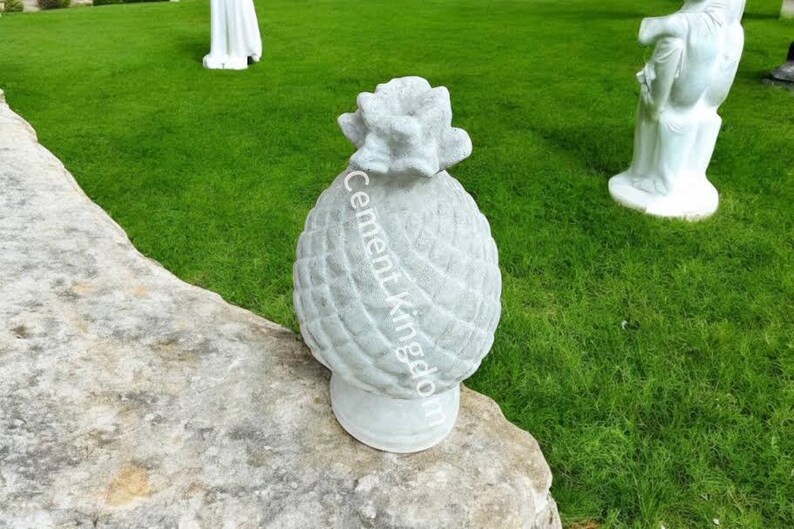 Pineapple Finial Statue, Massive Pineapple Figure, Concrete Finial ...