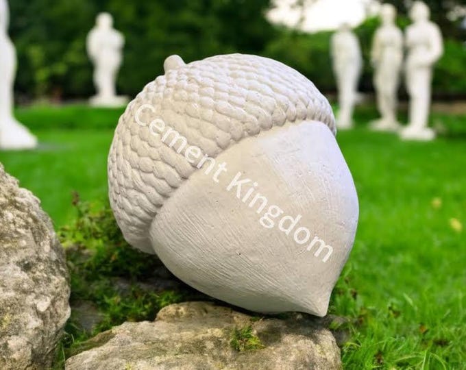 Massive Acorn Figure, Detailed Acorn Sculpture, Concrete Nut Statue ...