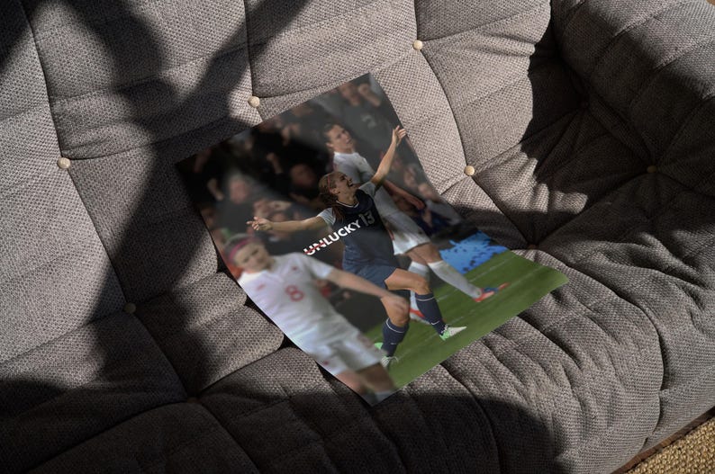 Alex Morgan 'lucky' Portrait Lustre Art Print Football Posters - Etsy