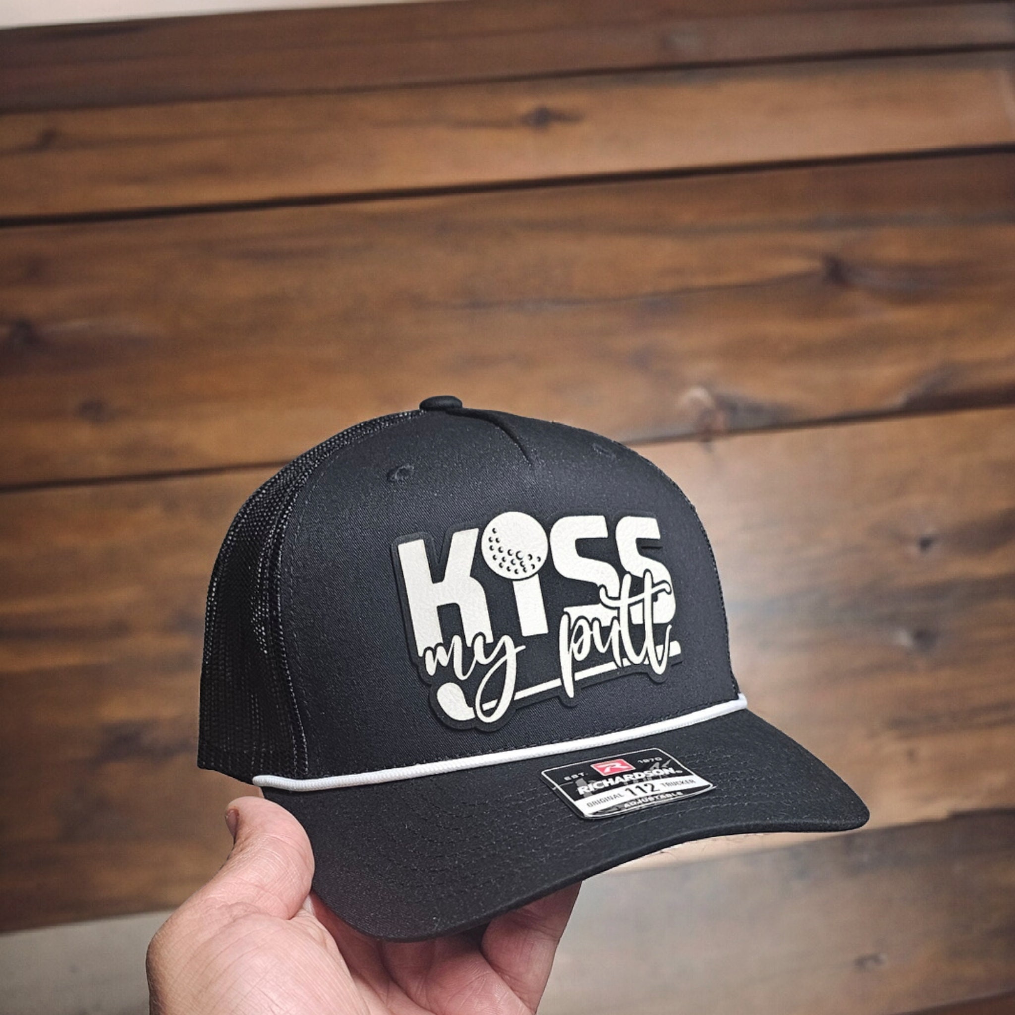 Kiss My Putt Trucker Rope Hat, Golf Hat, Golf Accessory, Funny Golf Hat, Vintage Rope Hat ...