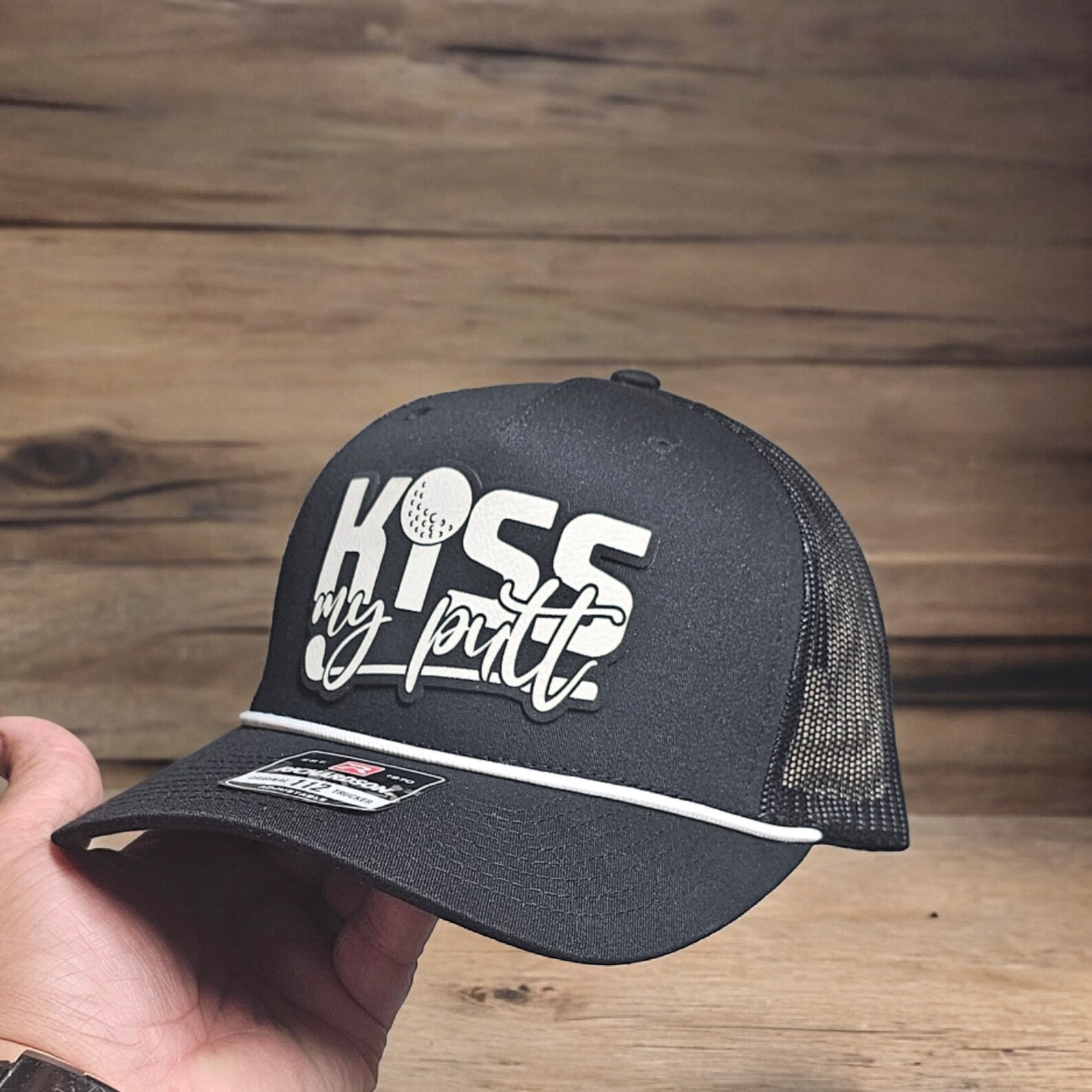 Kiss My Putt Trucker Rope Hat, Golf Hat, Golf Accessory, Funny Golf Hat, Vintage Rope Hat ...
