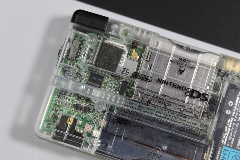 Custom Nintendo DS Lite Original NDSL Modded Console With New Clear ...