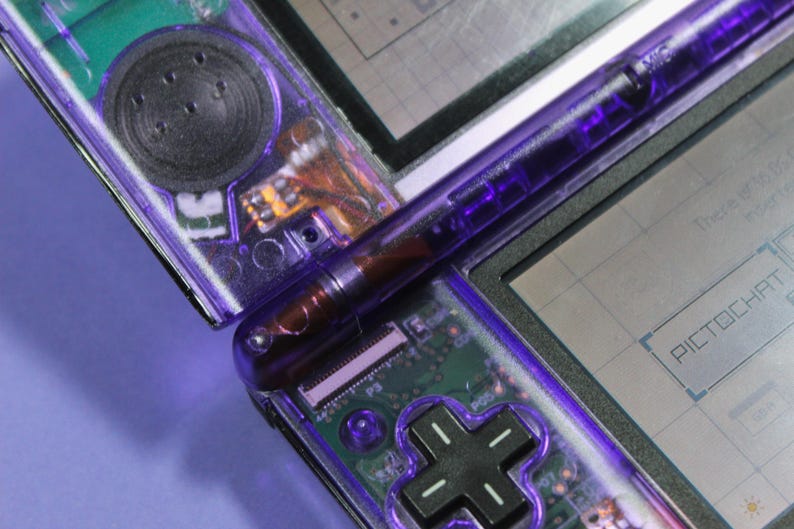 Nintendo DS Lite Mod Custom NDSL Mod Console Reshelled With New Clear ...